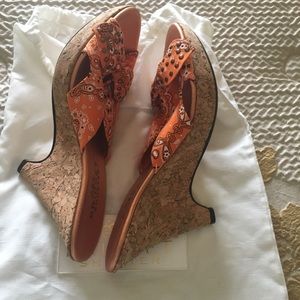 Bridget Shuster | Shoes | Bridget Shuster Cork Wedge Sandal | Poshmark